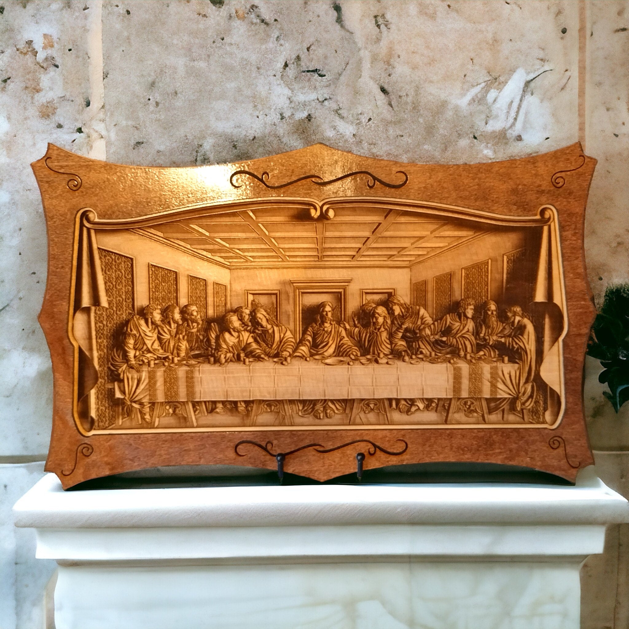 3D Engraved Last Supper | Green Country Laser Design